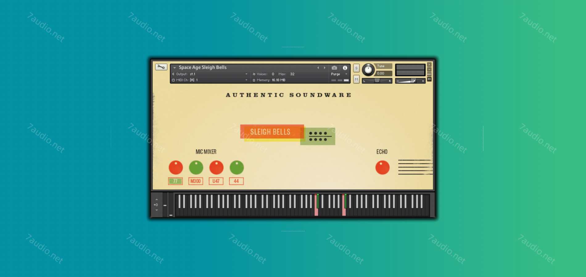雪橇铃音源 Authentic Soundware Space Age Sleigh Bells KONTAKT-7audio